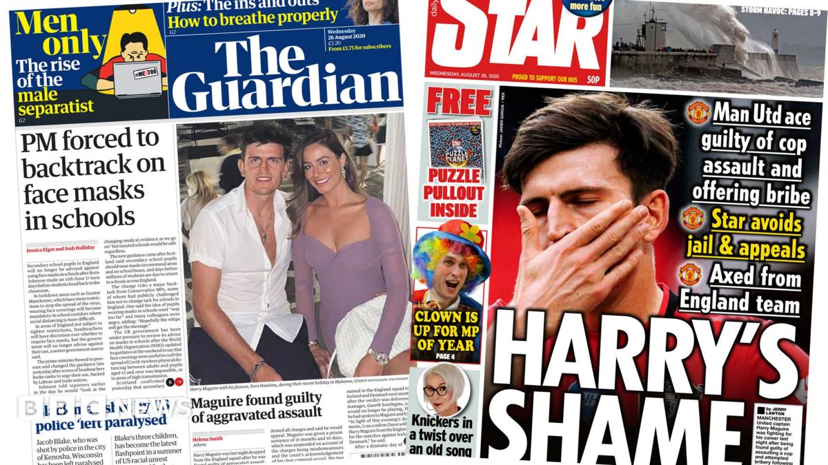 Newspaper headlines: PM 'forced to backtrack' on masks and 'Harry's ...