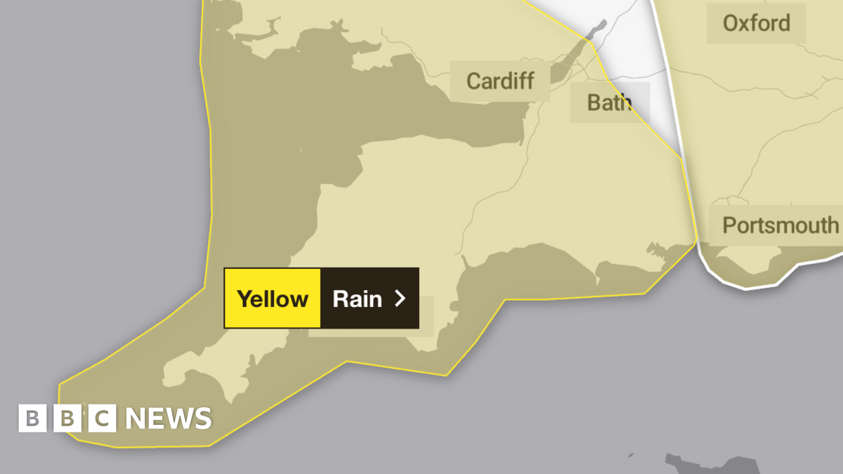 Rain and thunder warning for Devon and Cornwall brought forward - BBC News