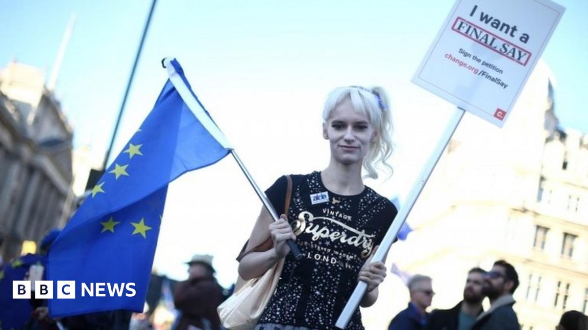 People's Vote march: In pictures - BBC News