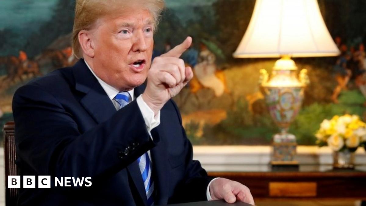 Iran sanctions: Trump warns trading partners - BBC News