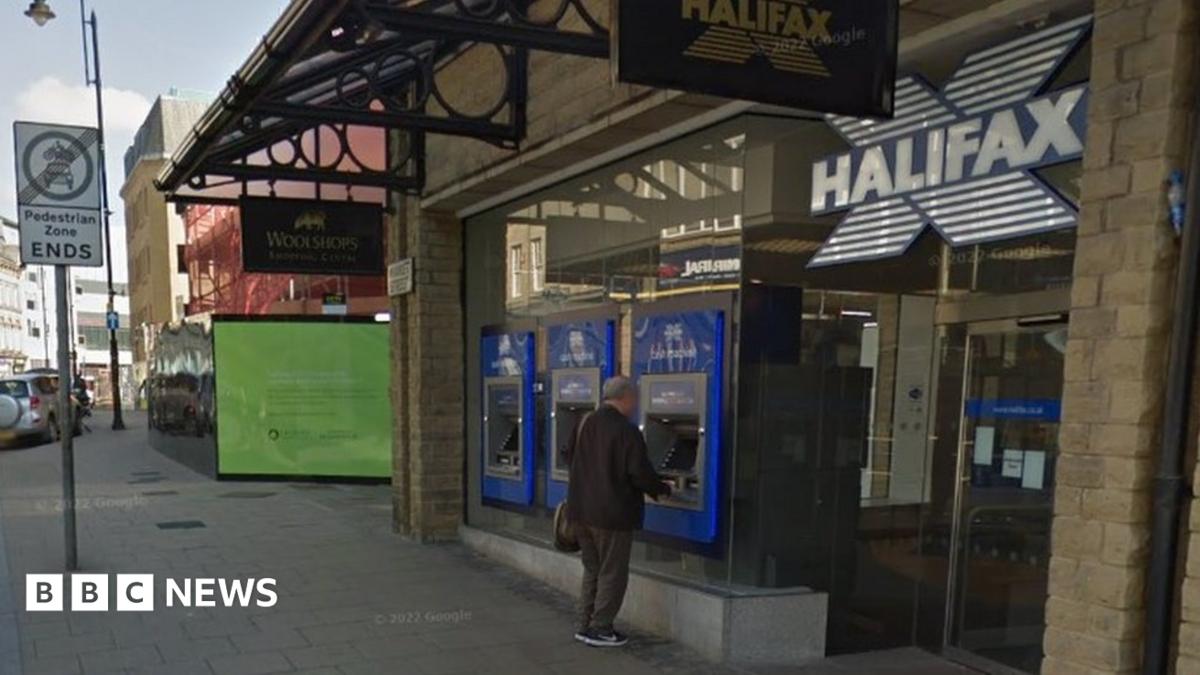Halifax: Driver dies after collision with bank building - BBC News