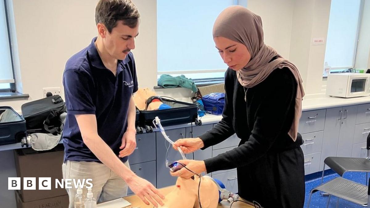 Doctors train in Bolton to save lives in the Israel-Gaza war - BBC News