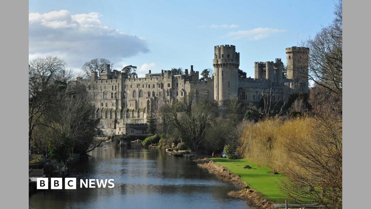 How Warwick Castle was 'restored on the cheap' after 1871 fire - BBC News