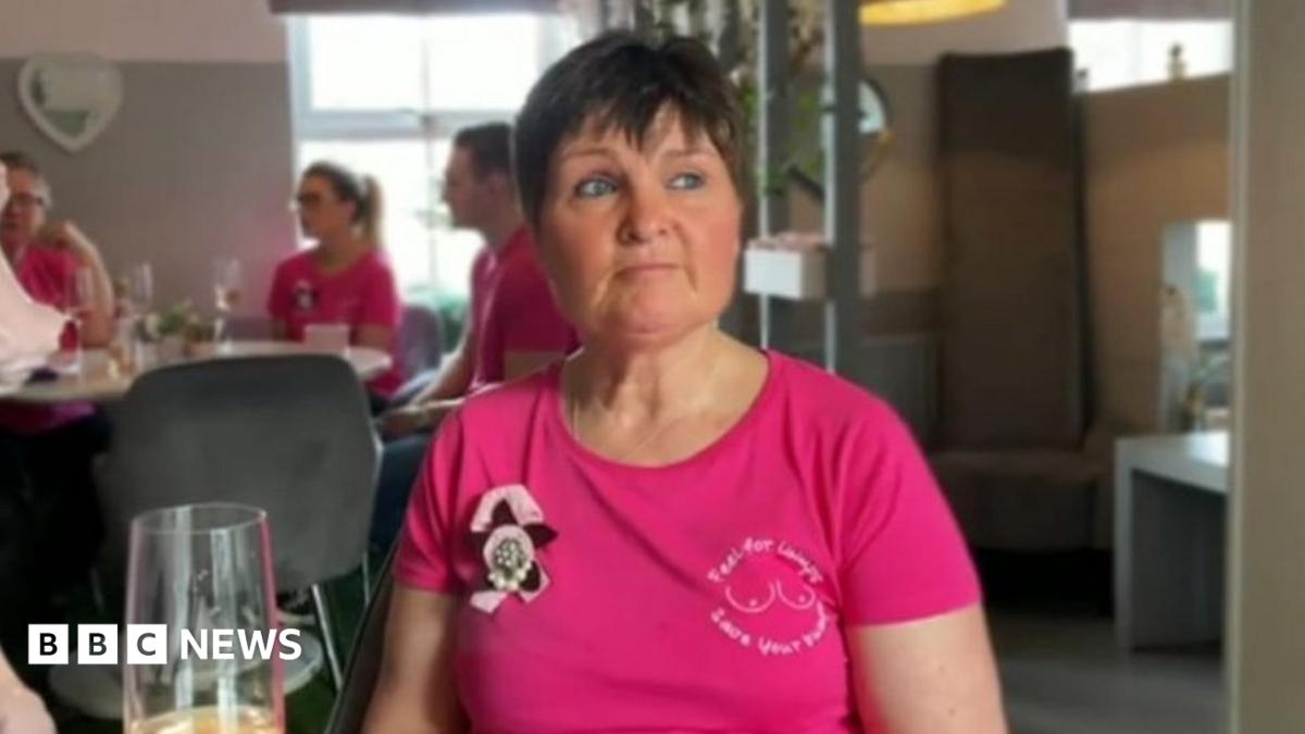 Hunwick woman with breast cancer shows scar in charity calendar - BBC News