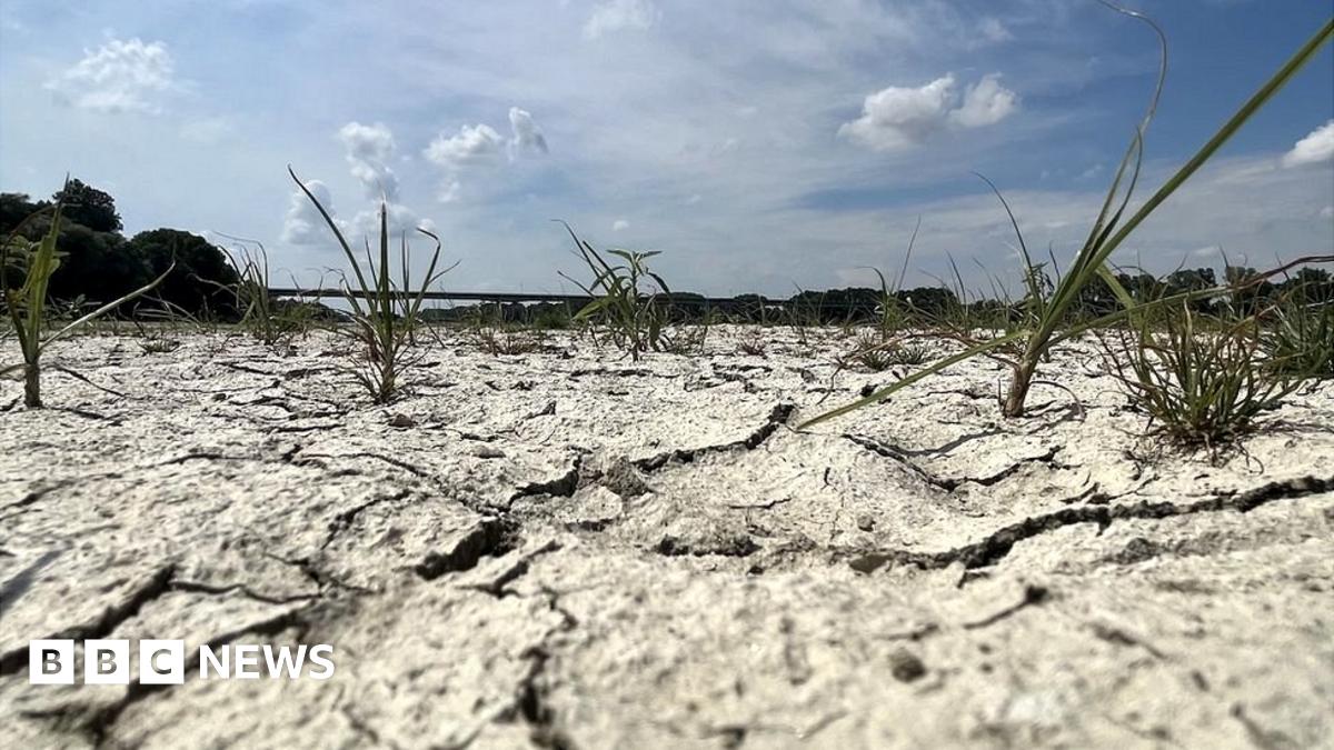 Italians wait for rain where longest river runs dry - BBC News