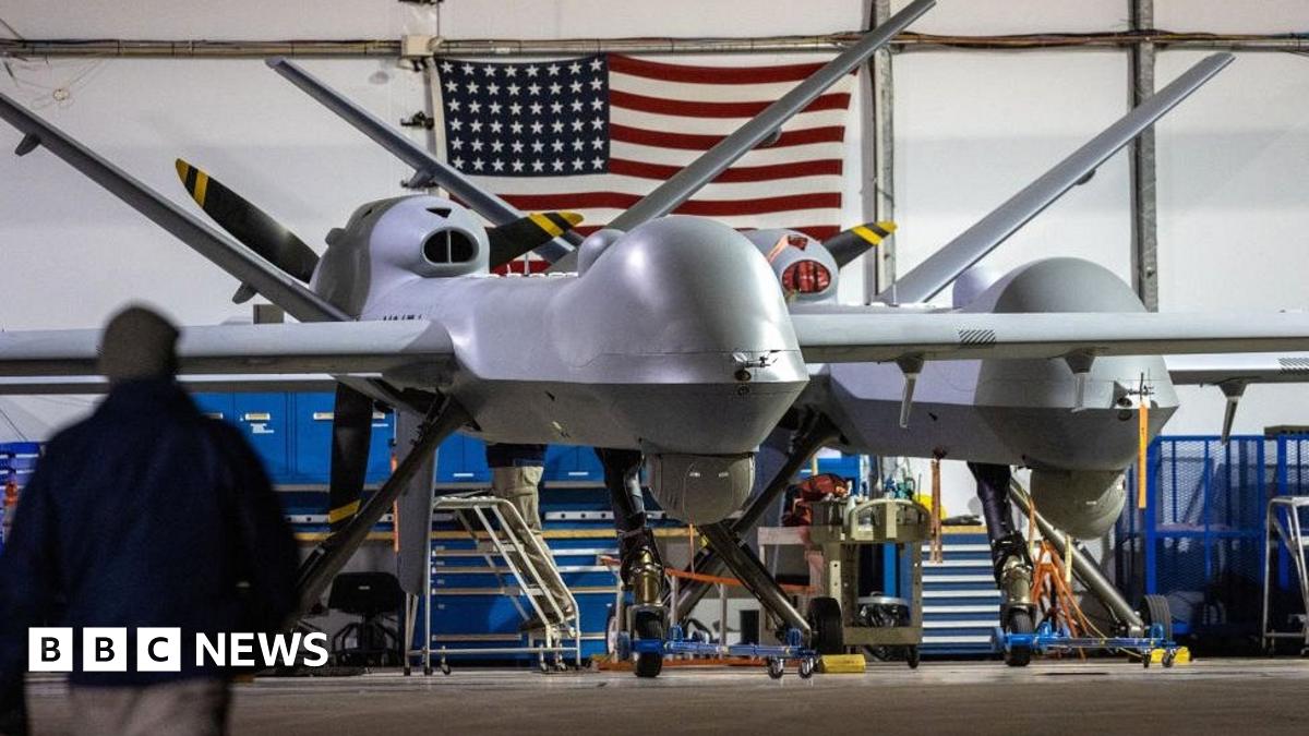 US drone crash: A moment fraught with danger - BBC News