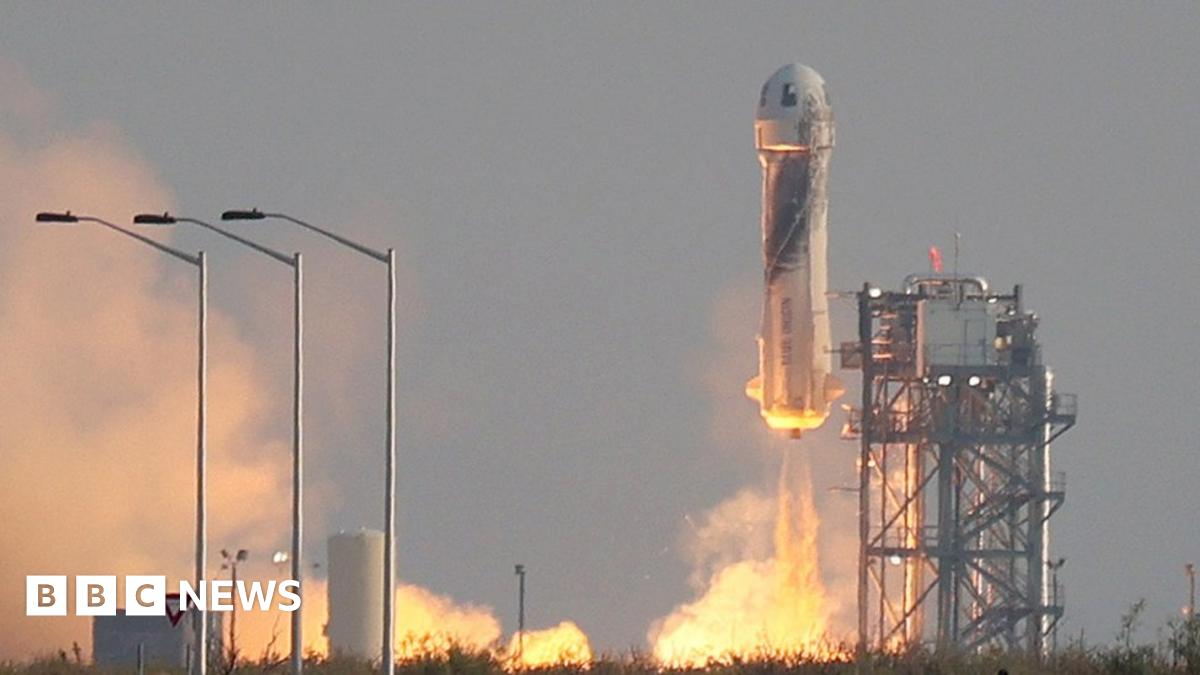 Jeff Bezos launches to space aboard New Shepard rocket ship - BBC News