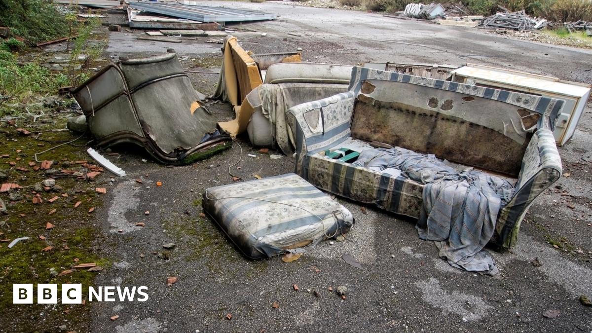 Fly-tipping discovered 2,700 times a day in England - BBC News