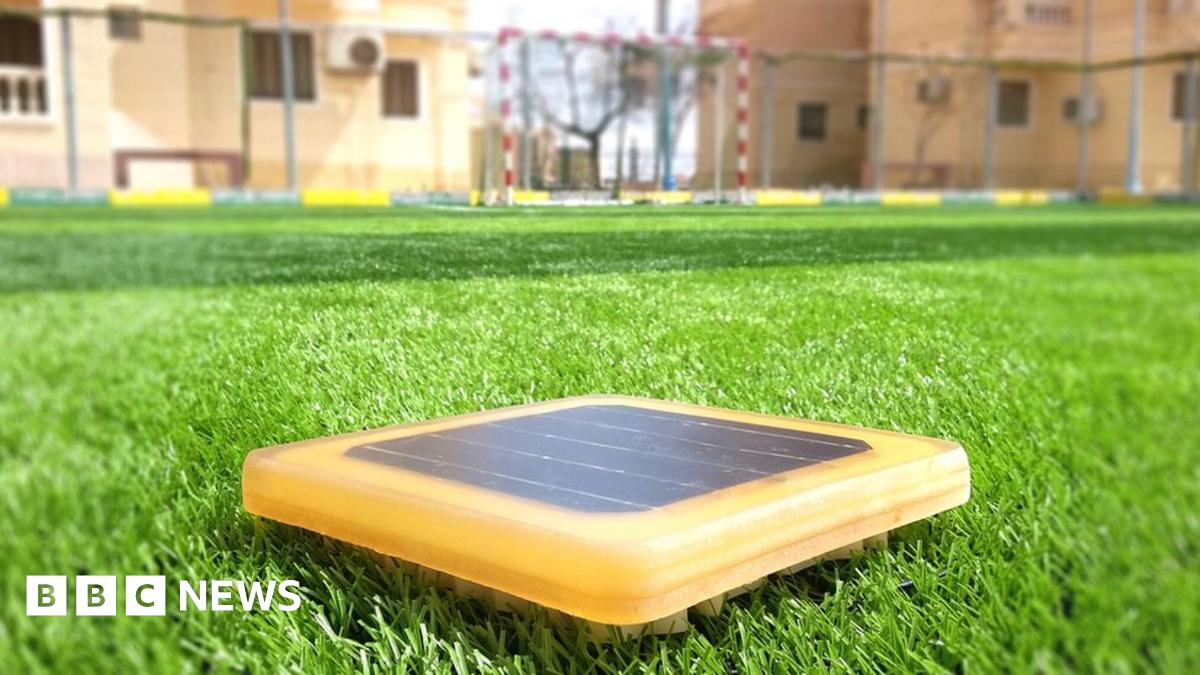 Walking on sunshine: The pavements that generate solar energy - BBC News