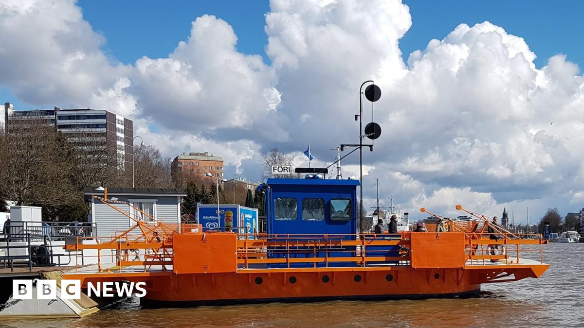 Finland's oldest operating ferry given electric motor - BBC News