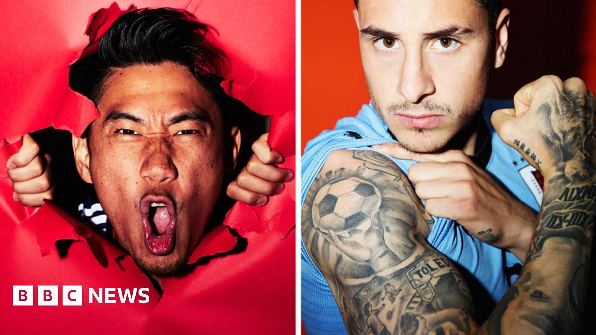 The most creative Fifa World Cup football portraits - BBC News