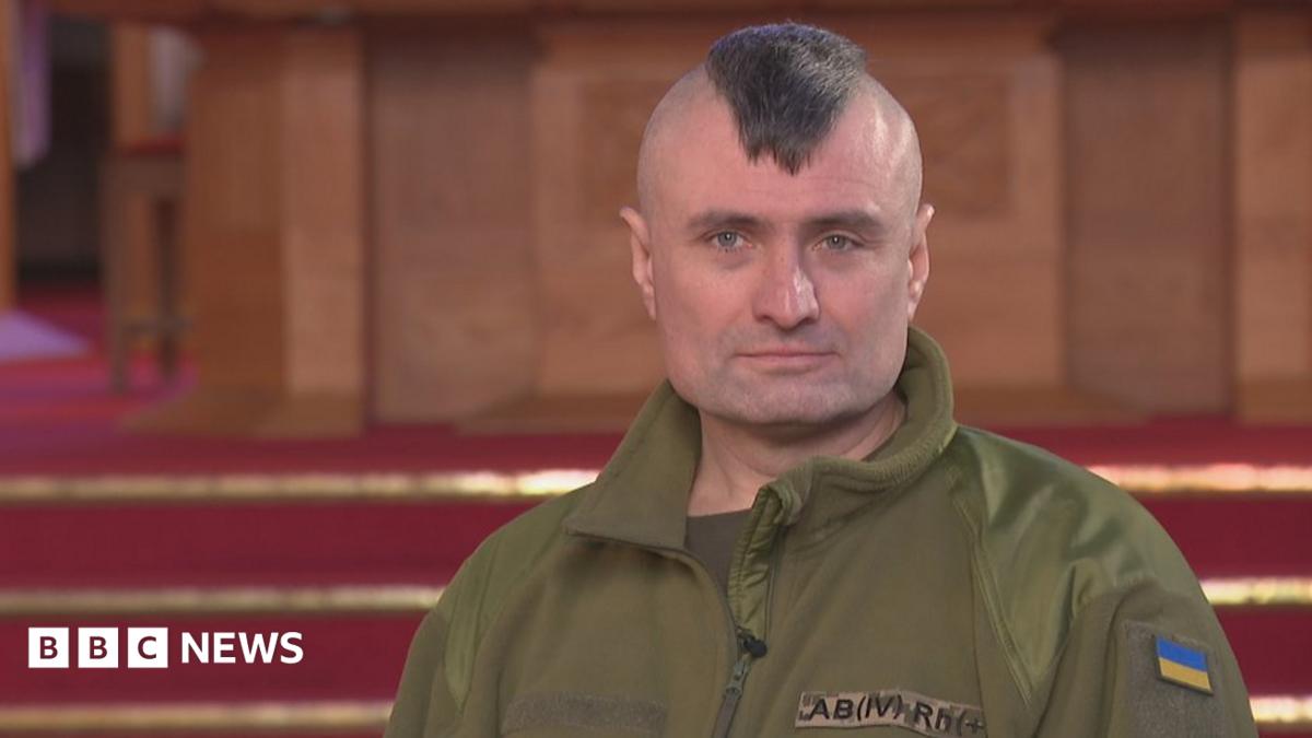 The wounded Ukraine soldier being treated in Scotland - BBC News