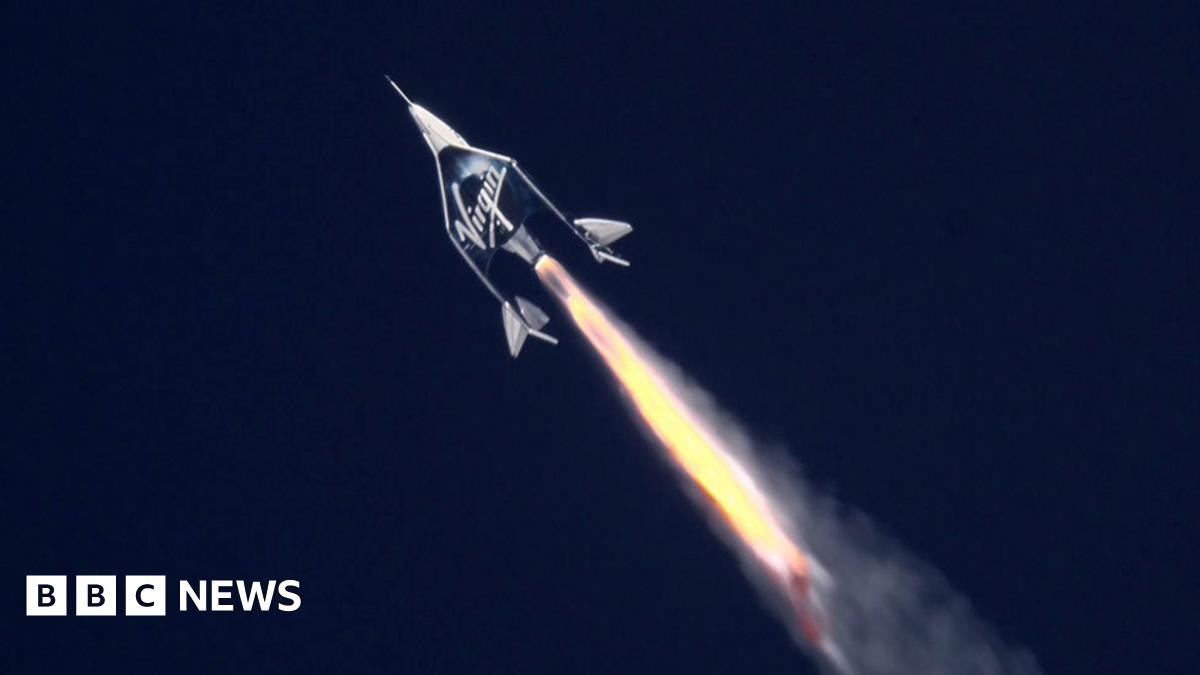 Virgin's Unity plane rockets skyward - BBC News