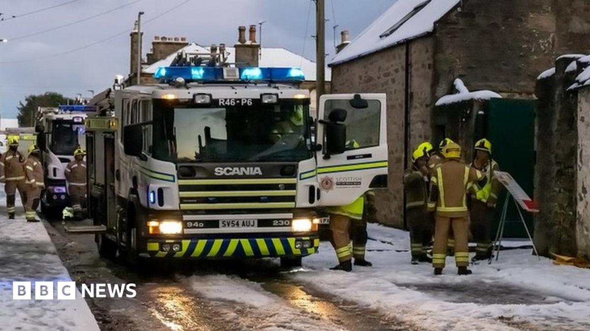 One dead after fire at property in Moray - BBC News