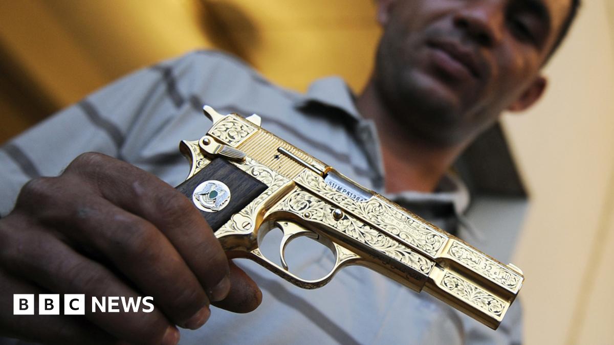 My search for Gaddafi's golden gun - BBC News