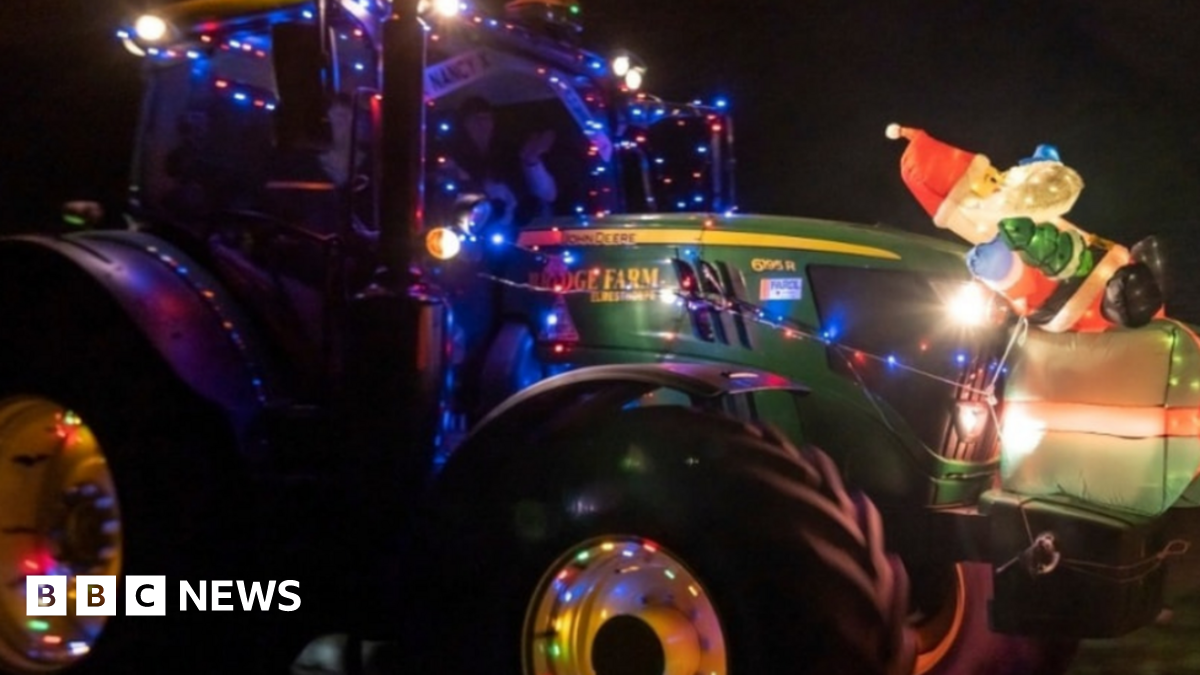 Christmas tractor run aims to raise £50,000 for charity - BBC News