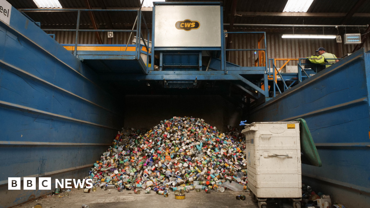 What happens to recycling when it leaves your house? - BBC News