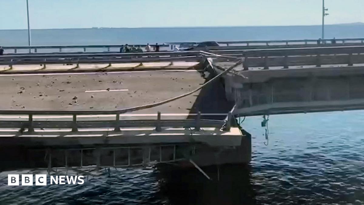 Ukraine war: Russia says Crimean bridge partially open to cars again ...