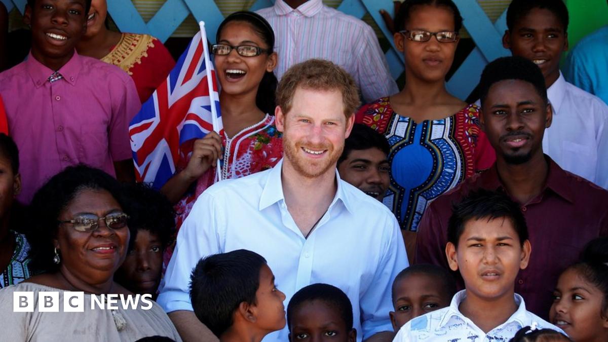 Prince Harry visits children's home on Caribbean tour - BBC News