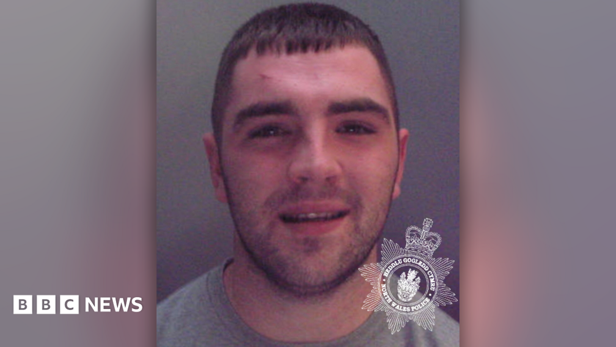 Jail for man who threw tiles at police in Caernarfon stand-off - BBC News