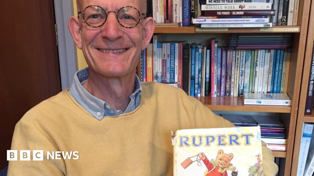 Vicar reunited with 1964 Rupert Bear annual - BBC News