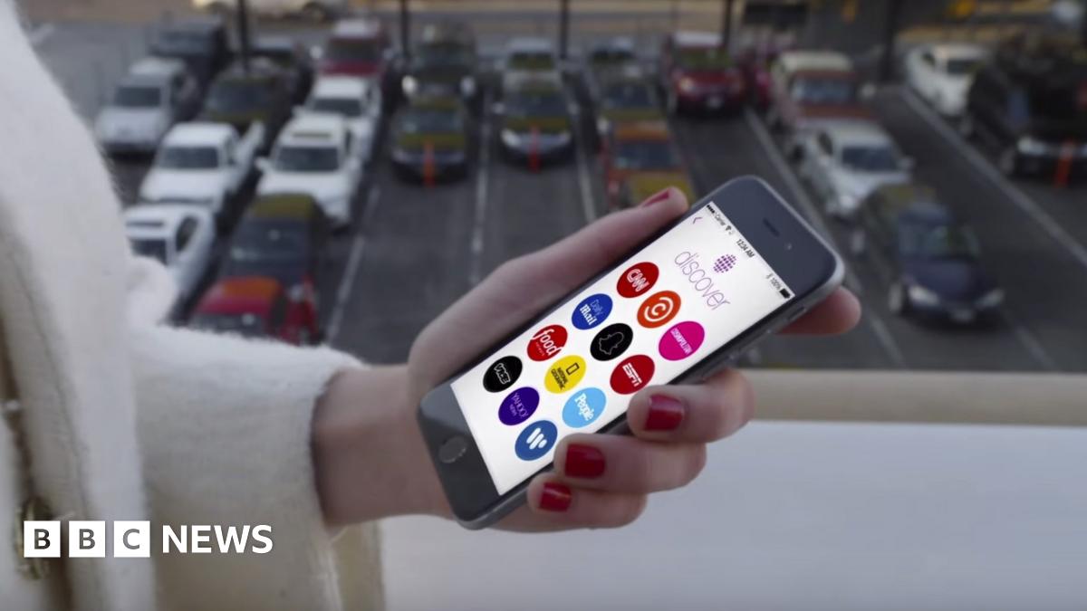 Snapchat sued over 'explicit' posts in Discover tab - BBC News