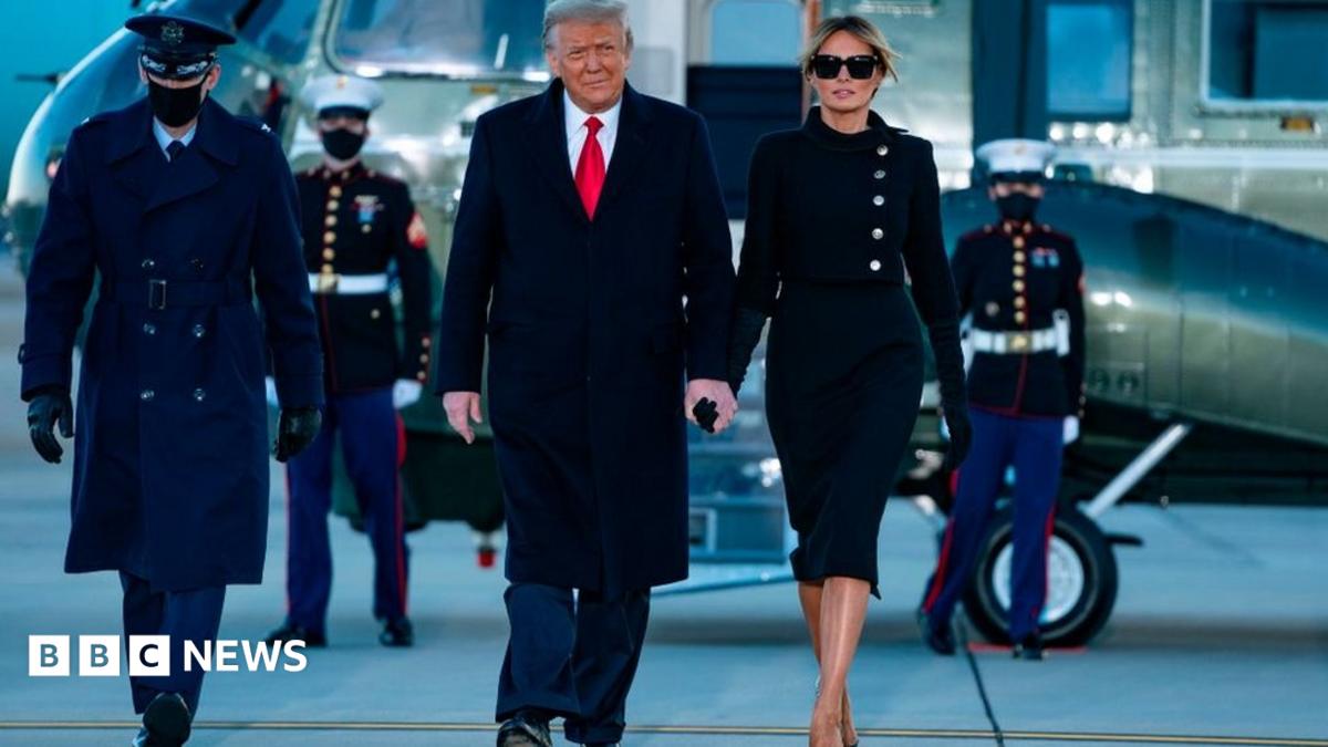 How did President Trump spend his last hours in office? - BBC News