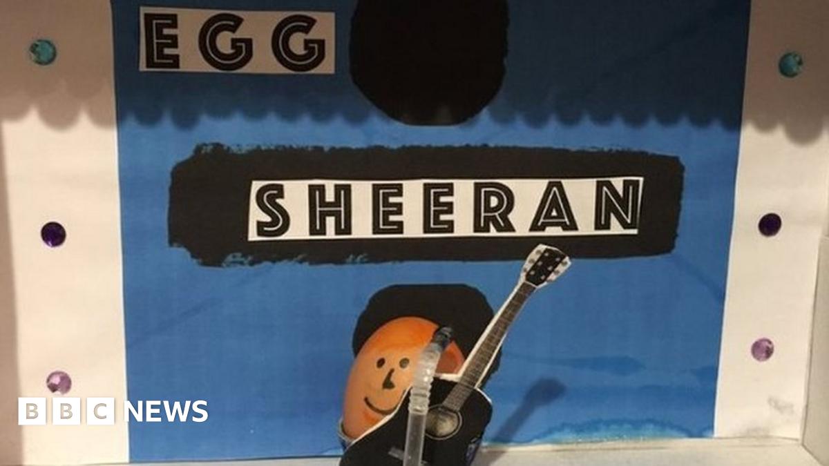 Easter pop star 'Egg Sheeran' a hit - BBC News