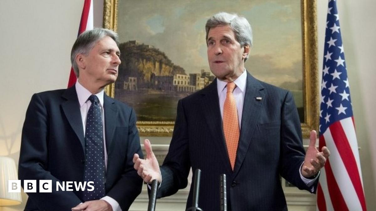 Syria conflict: Kerry and Hammond seek negotiations - BBC News