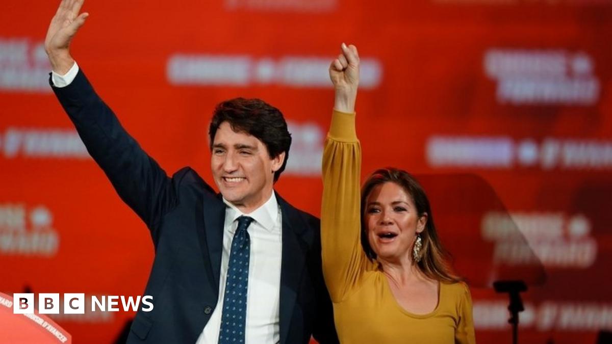 Canada election: Trudeau's Liberals win but lose majority - BBC News