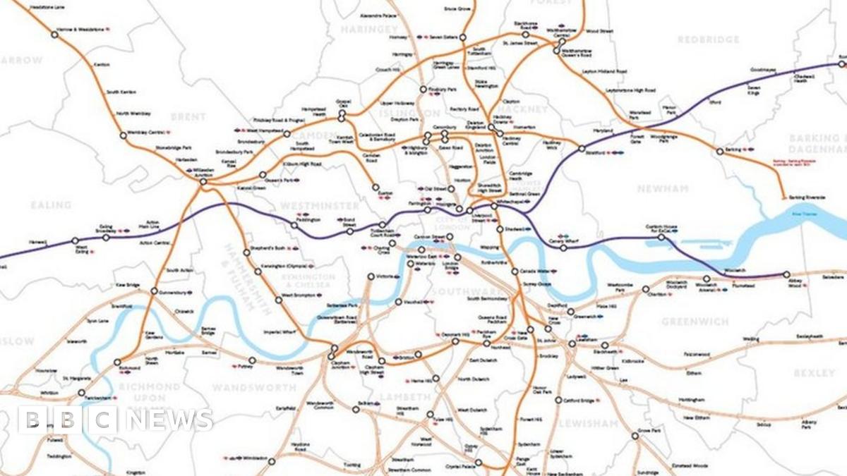 Map reveals mayor's London Overground rail takeover plan - BBC News