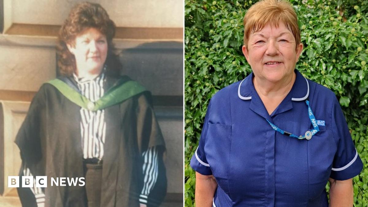 NHS nurse, 70, vows to carry on caring after 50 years - BBC News