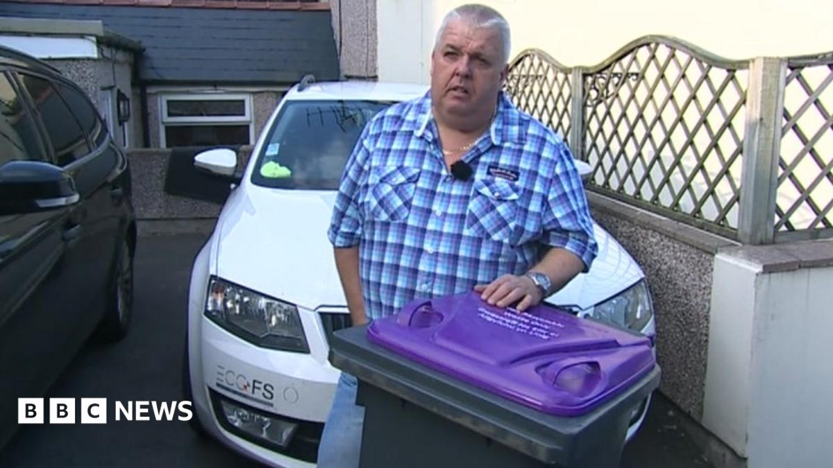 Torfaen council in wheelie bin removal row - BBC News