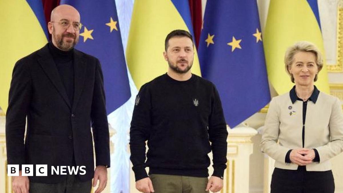 EU to open membership talks with Ukraine and Moldova - BBC News