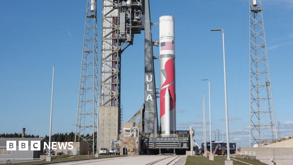 Vulcan rocket launching private Moon lander mission - BBC News