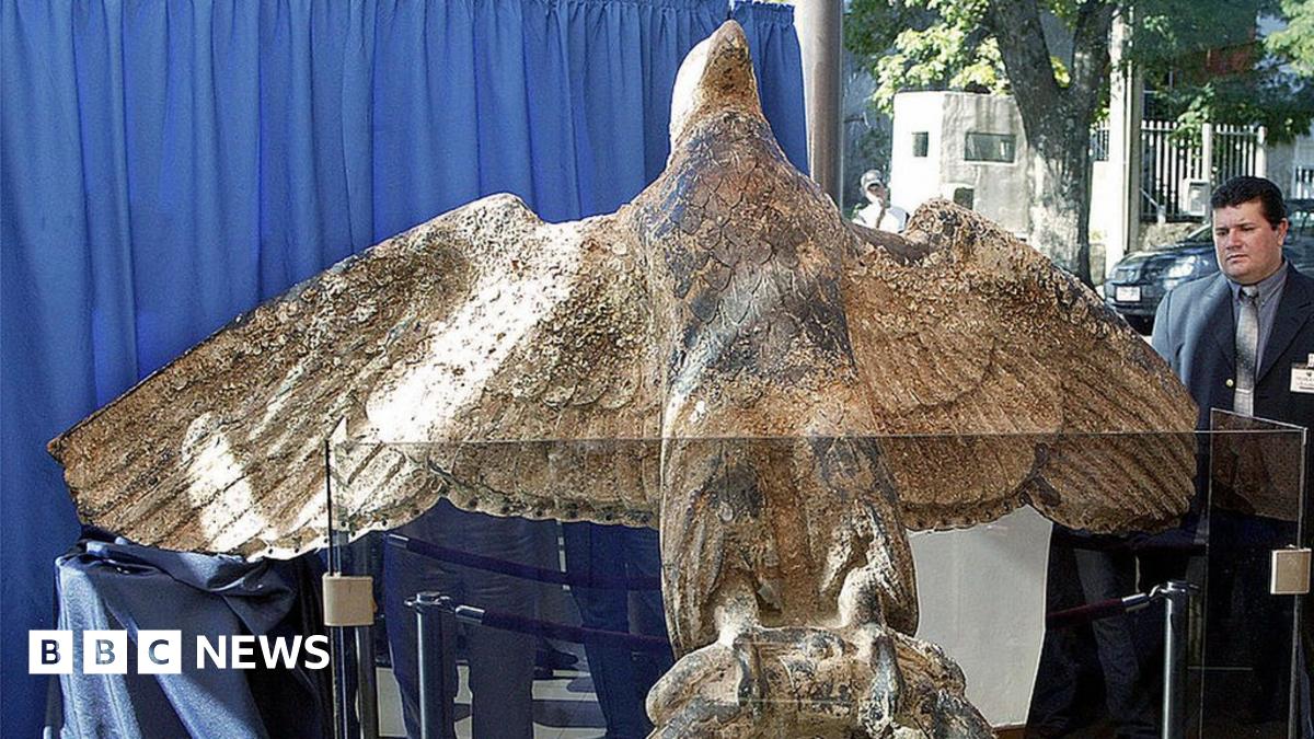 Graf Spee: Nazi battleship's bronze eagle saved from smelter - BBC News