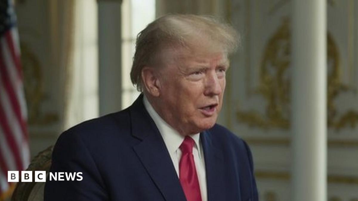 Donald Trump compares himself to Mona Lisa in S4C interview - BBC News