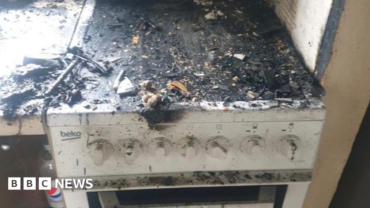 Dog starts fire at Worthing home after switching on hob - BBC News