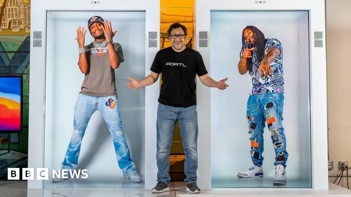 How digital projection tech may soon replace video calls - BBC News