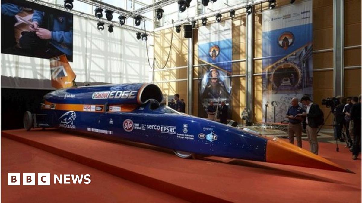 Bloodhound car aiming for land speed record unveiled - BBC News