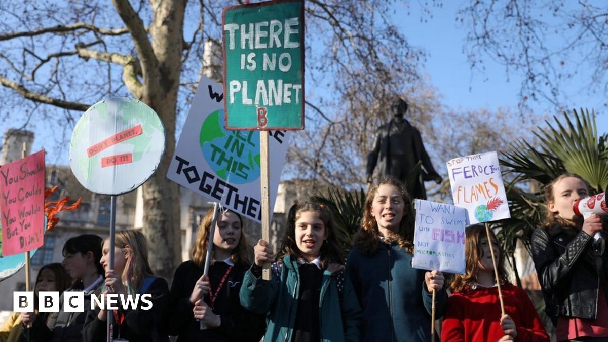 Climate strike: Schoolchildren protest over climate change - BBC News