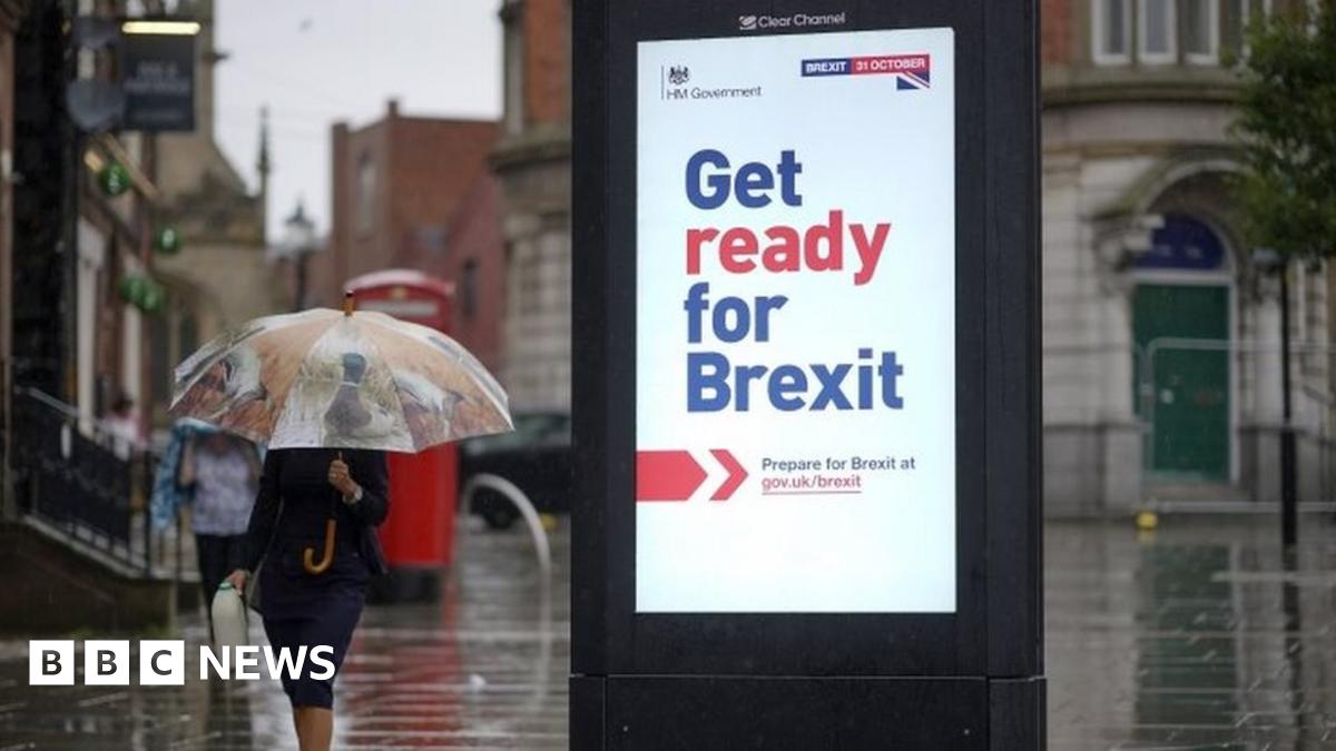 Brexit: Government pauses £100m 31 October ad campaign - BBC News