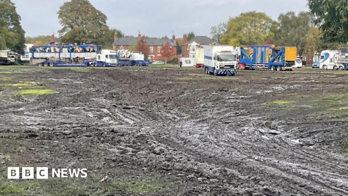 Boston council apologises over autumn fair damage to park - BBC News