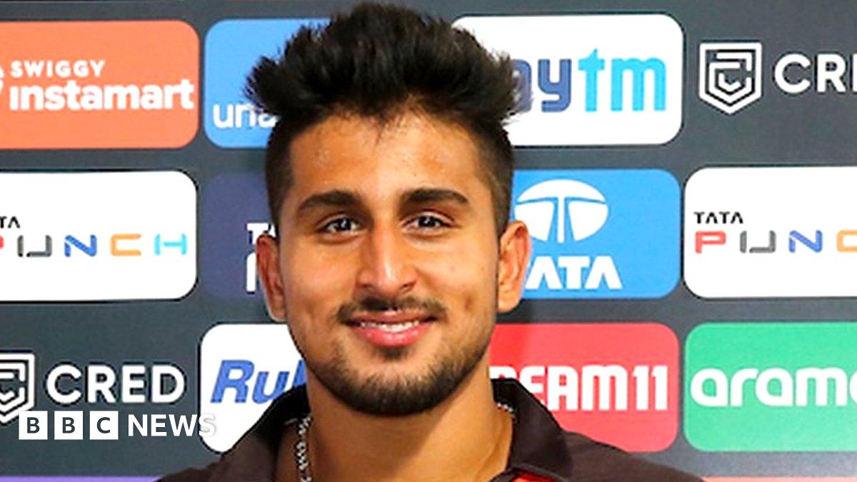 IPL: Umran Malik is the new fast-bowling star in Indian cricket - BBC News
