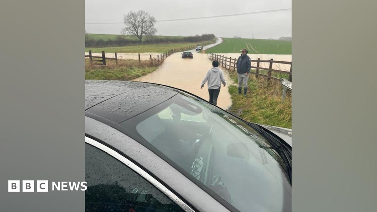Widespread disruption as storm Henk hits Northamptonshire - BBC News