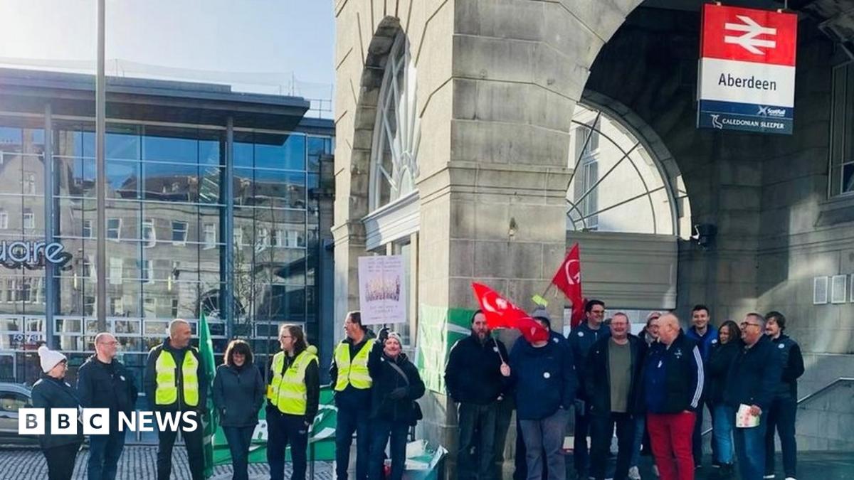 Widespread disruption as ScotRail strike goes ahead - BBC News