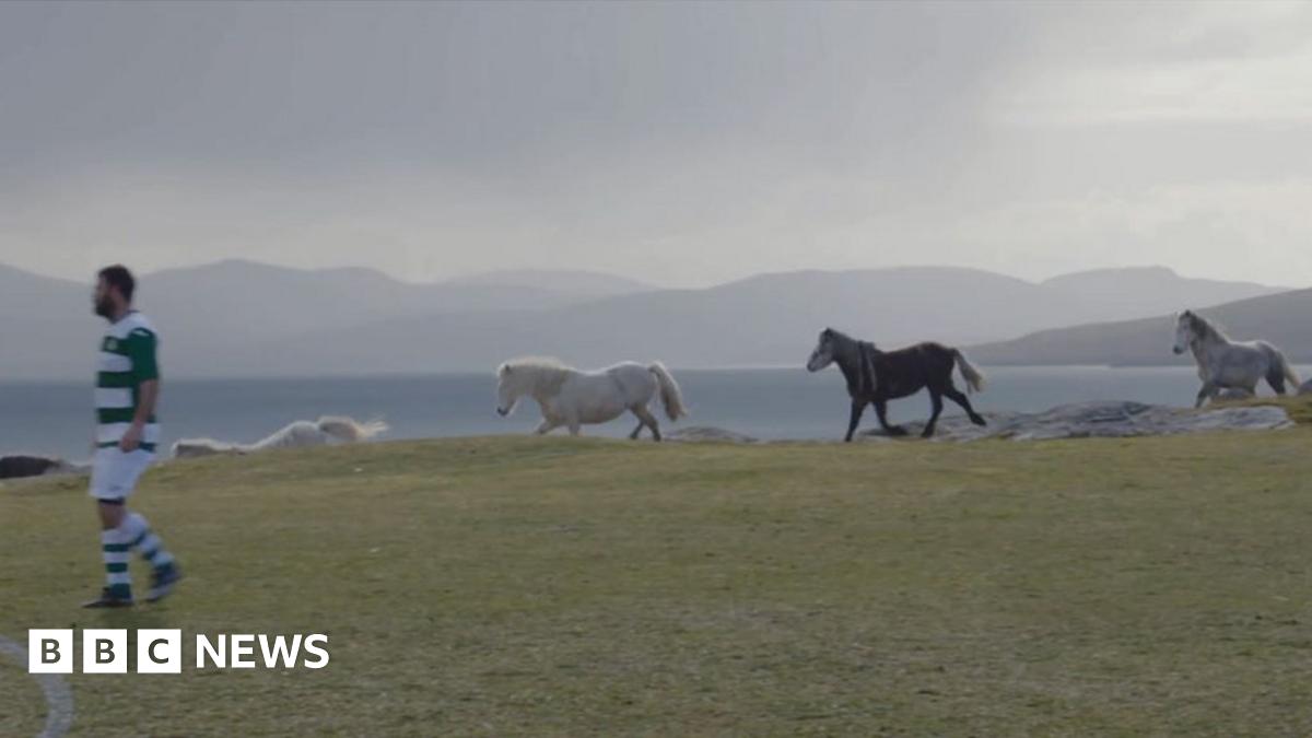 Fever pitch: A celebration of Eriskay's football pitch - BBC News