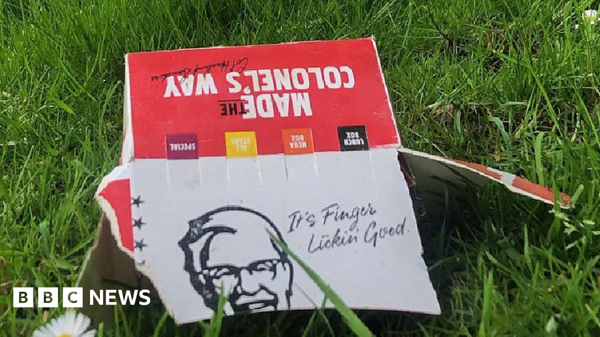 Coronavirus: KFC lockdown litter in Beccles angers thousands - BBC News