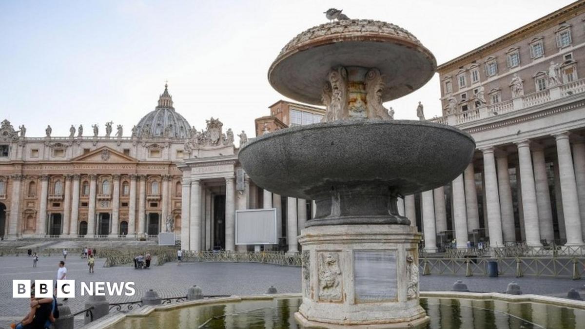 Pope Francis shuts off Vatican fountains amid Italy drought - BBC News