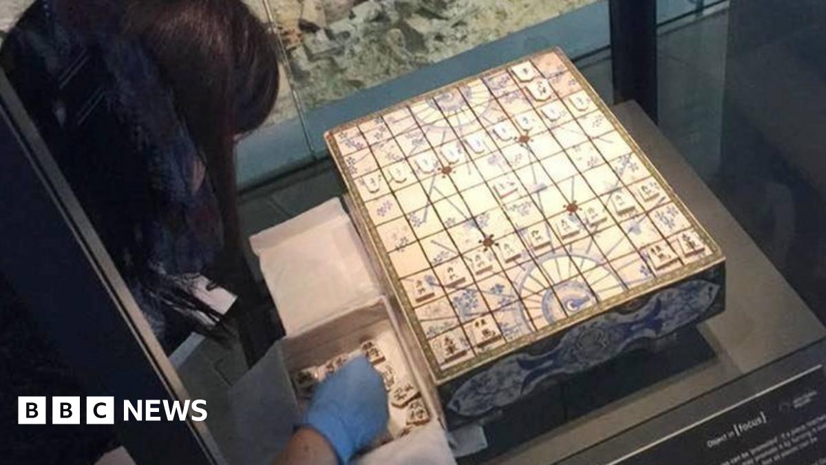 Rare Japanese board game on loan to Chichester museum - BBC News